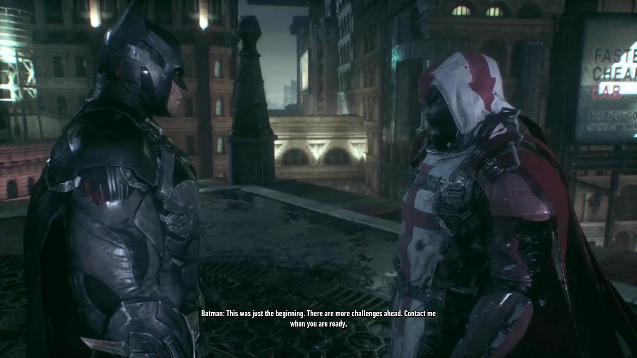"Just The Beginning" - Batman And Azrael Scene | Batman: Arkham Knight ...