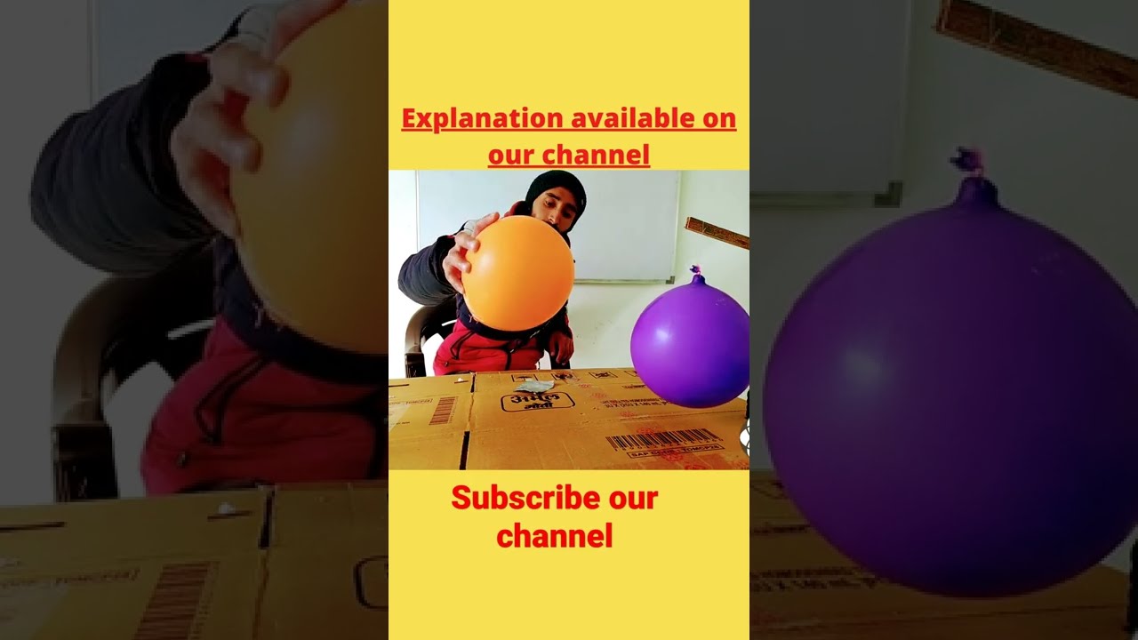 Balloon electrostatic experiment | Electroscope experiment - YouTube