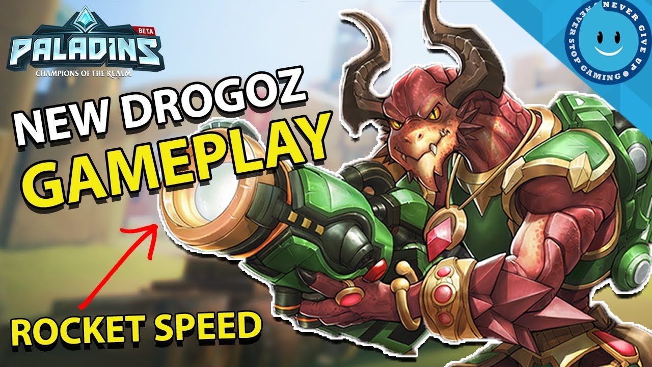 NEW DROGOZ ROCKET BUFFS ROCK! 130K Damage Fusillade Build! (Paladins ...