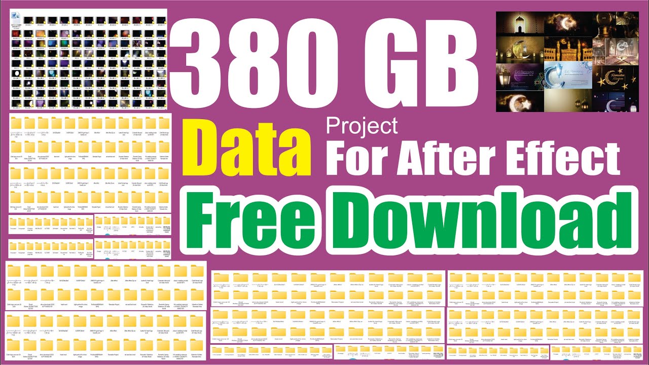 380 GB Data Free Download For After Effect |After Effect Template Free ...