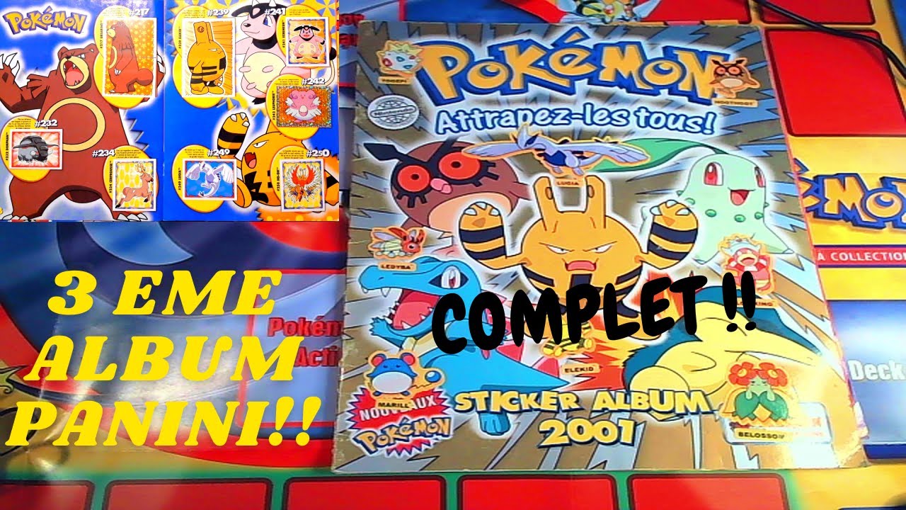 Album Pokémon PANINI !! série 3 Complet ! COLLECTION POKEMON ! #pokémon ...