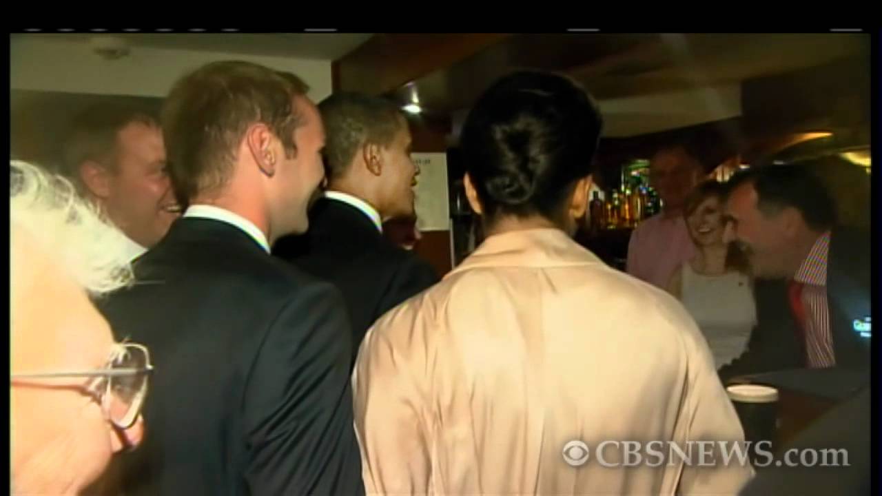 Obama drinks Guinness in Ireland - YouTube