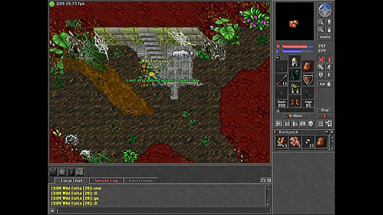 TIBIA donde hacer task de tarantulas 1 parte - YouTube