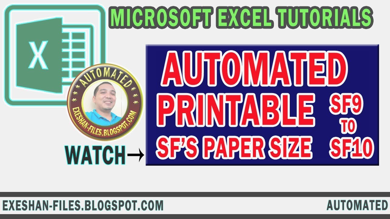 Automated School Forms | Set the Paper Size for School Form 9 - YouTube