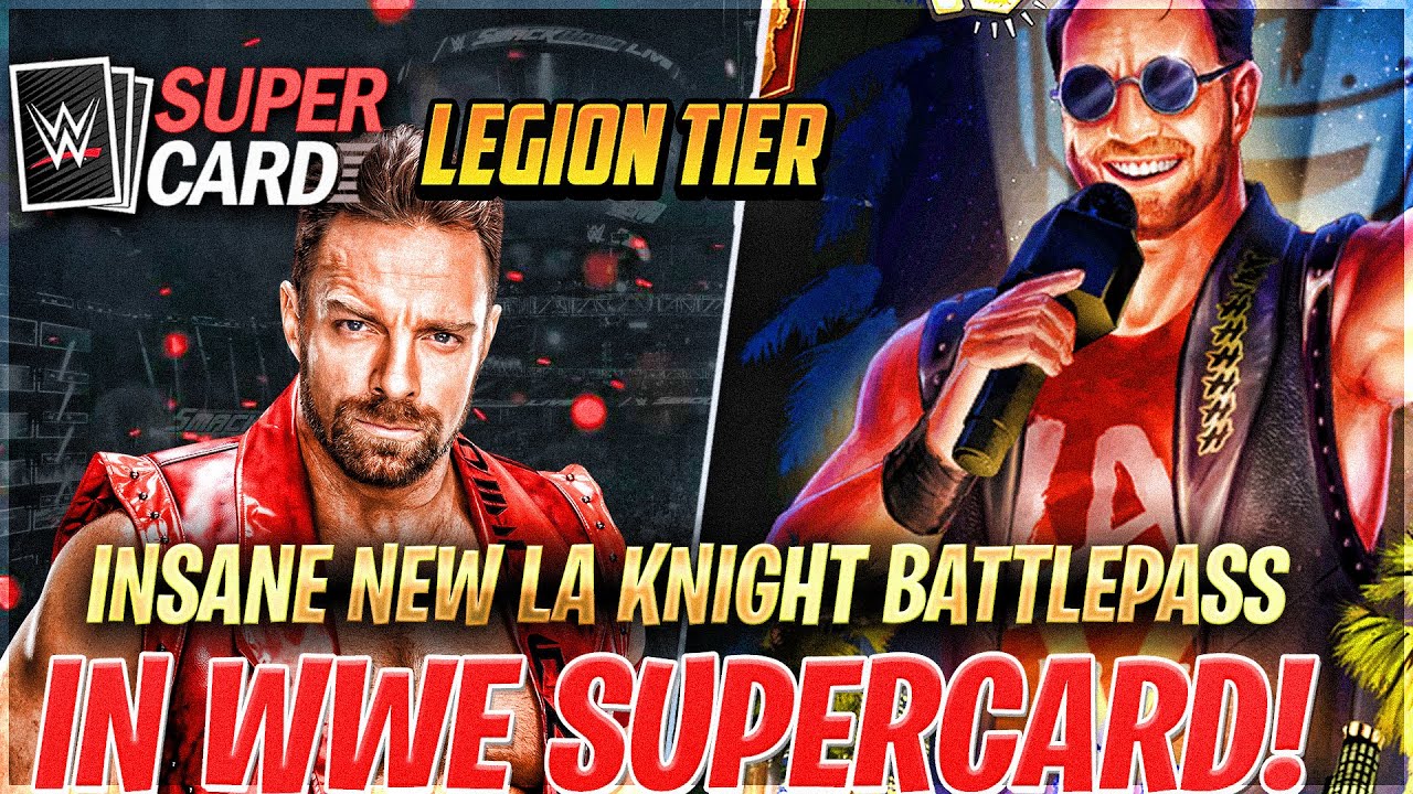 INSANE NEW LA KNIGHT BATTLEPASS IN WWE SUPERCARD SEASON 11!!! - YouTube