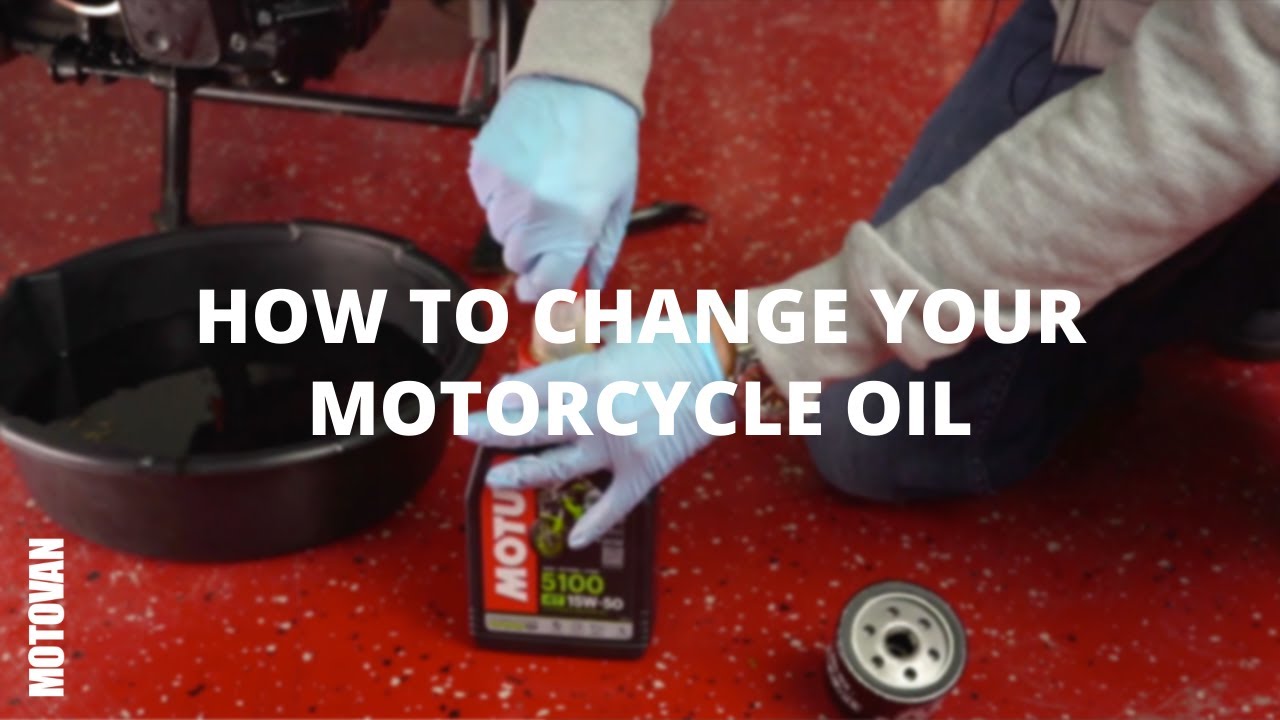 How To Change Your Motorcycle Oil - YouTube