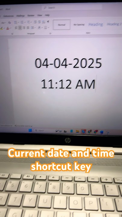 Current date and time shortcut key #computereducation #shortcutkeys #asmr #computer - YouTube