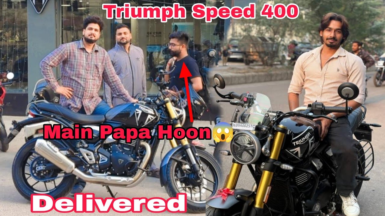 Taking Delivery of Fastest 400cc The Mighty Triumph Speed 400 #triumph ...