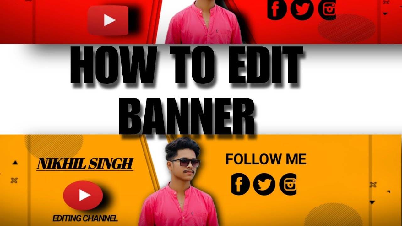 how to edit YouTube banner in 2 minutes 💥@mr.singh_photography0 - YouTube