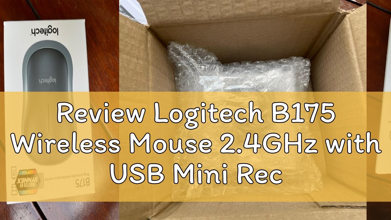 Review Logitech B175 Wireless Mouse 2.4GHz with USB Mini Receiver 12 ...
