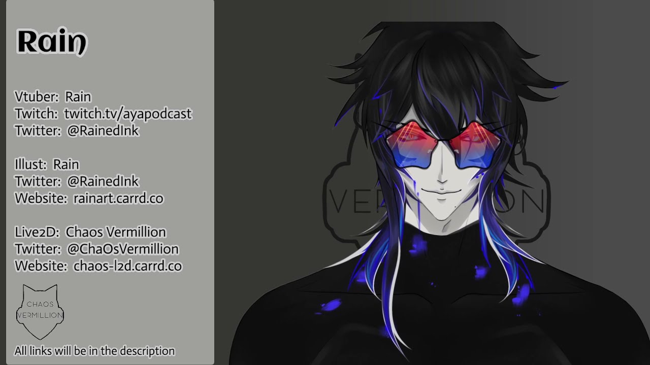 [Vtuber] Rain the Ink Demon Model Showcase [Live2D] - YouTube
