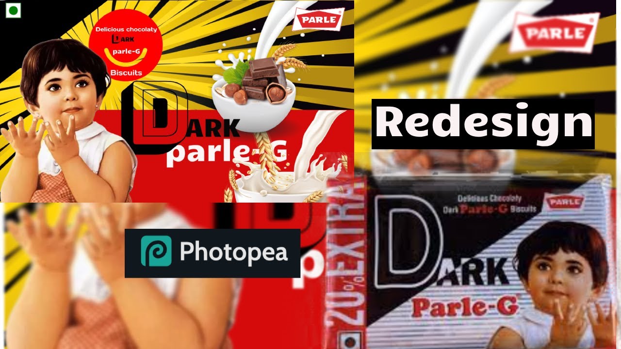 Revamping a Classic: The New Look of Dark Parle-G in photopea - YouTube