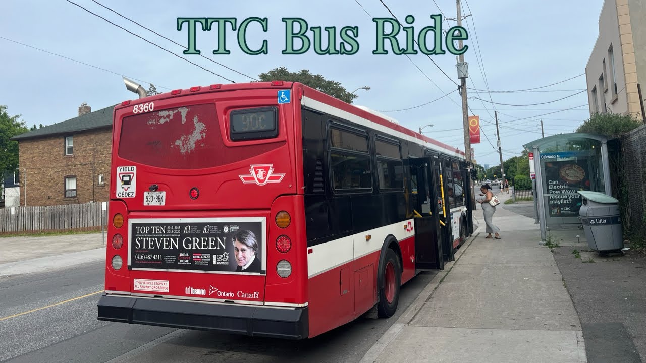 Toronto TTC 90C Vaughan Bus Ride - Full Temporary Route Northbound 5/26 ...