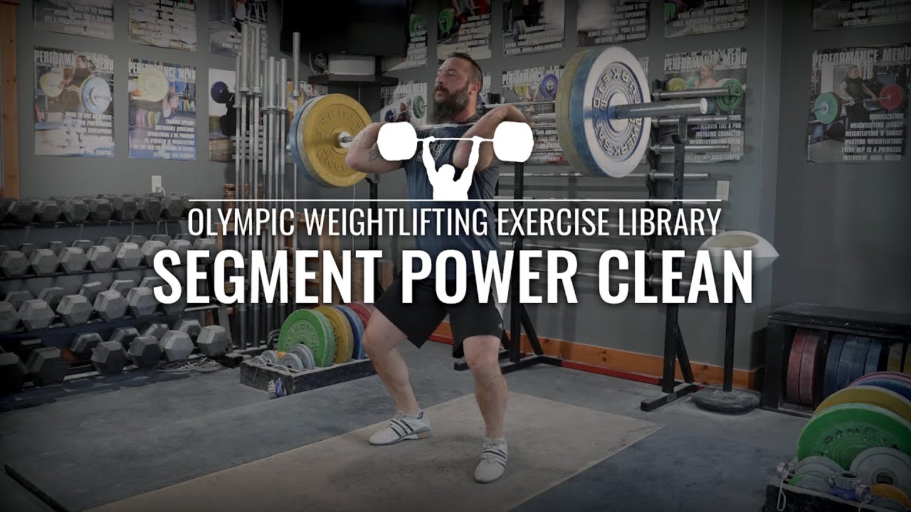 Segment Power Clean (Pause Power Clean) | Olympic Weightlifting Exercise Library - YouTube