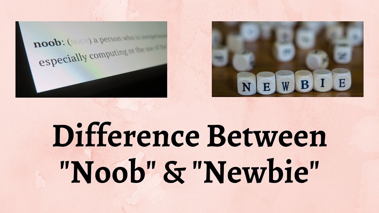 Difference Between Noob and Newbie | The Noob's Guide vs The Newbie's ...