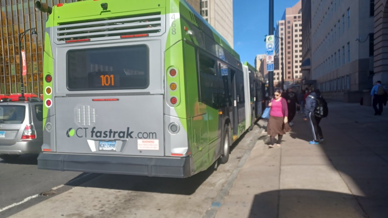Ride on CTfastrak #1468 on Route 101 - YouTube