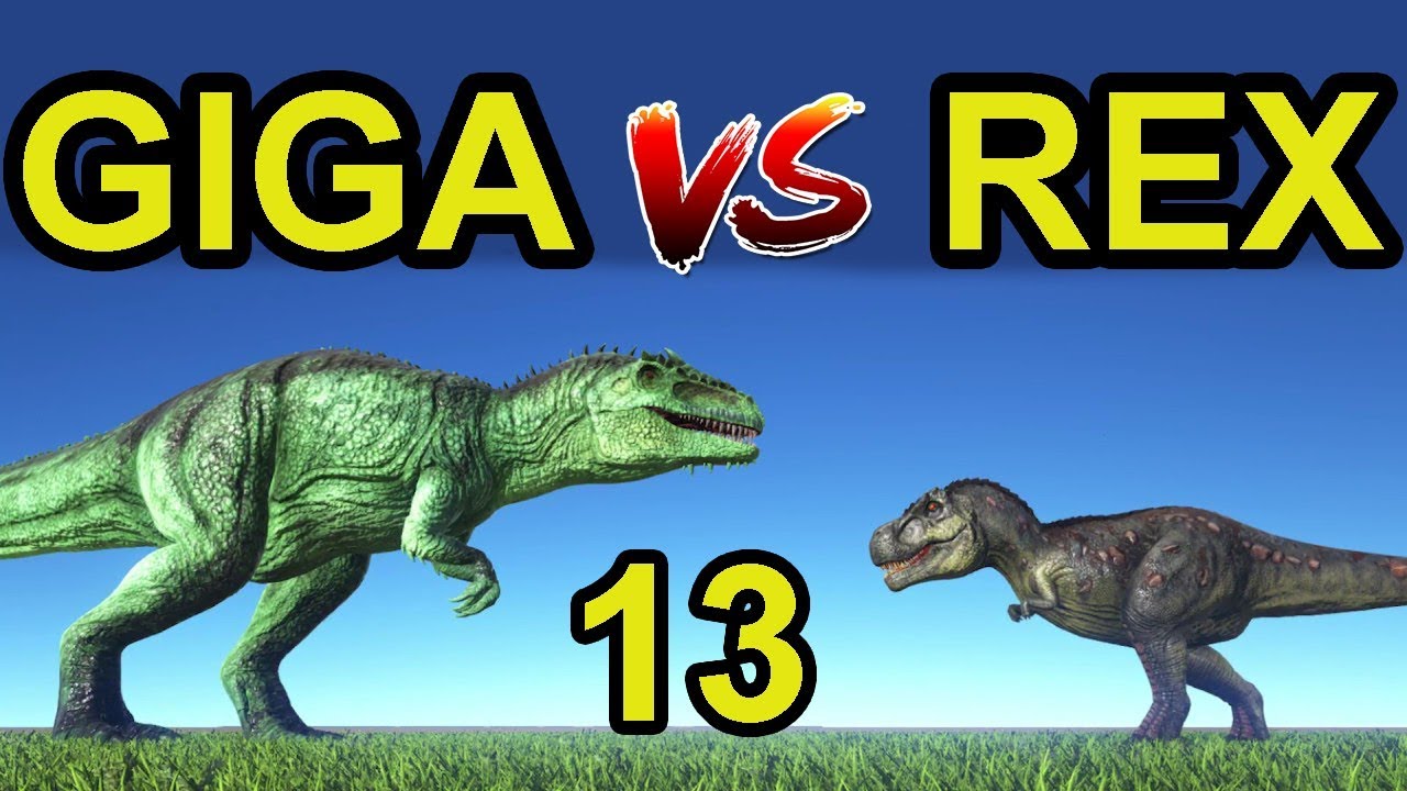 GİGA vs 153 Level T-REX | Ark Youtuber Savaşları - Bölüm 13 - YouTube