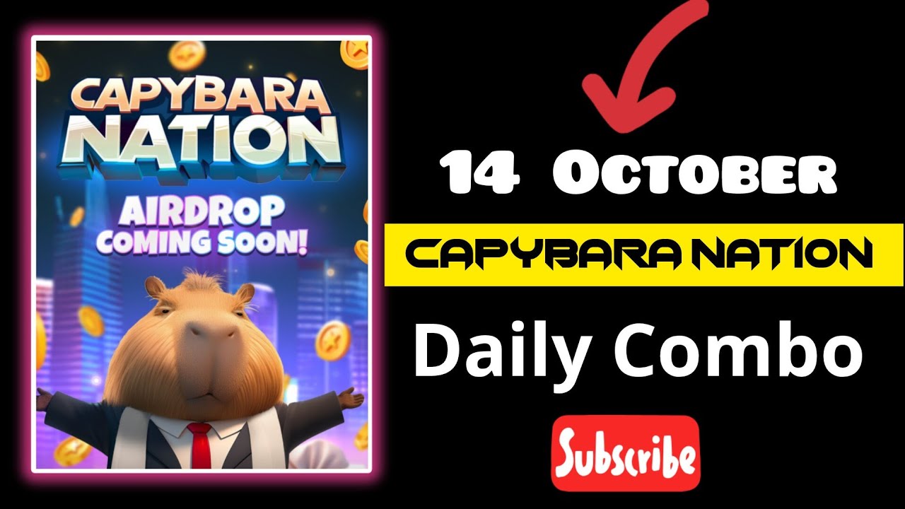 capybara nation daily combo 14 October 2024 | capybara nation - YouTube