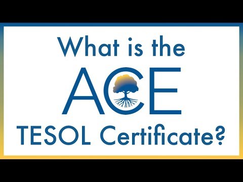 The ACE TESOL Certificate - YouTube