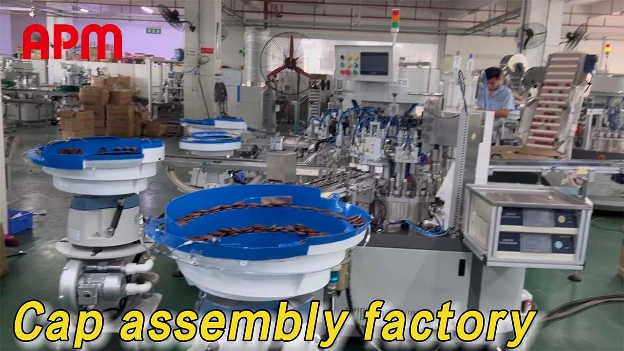 China wine cap assembly machine factory, automatic 5parts assembly ...