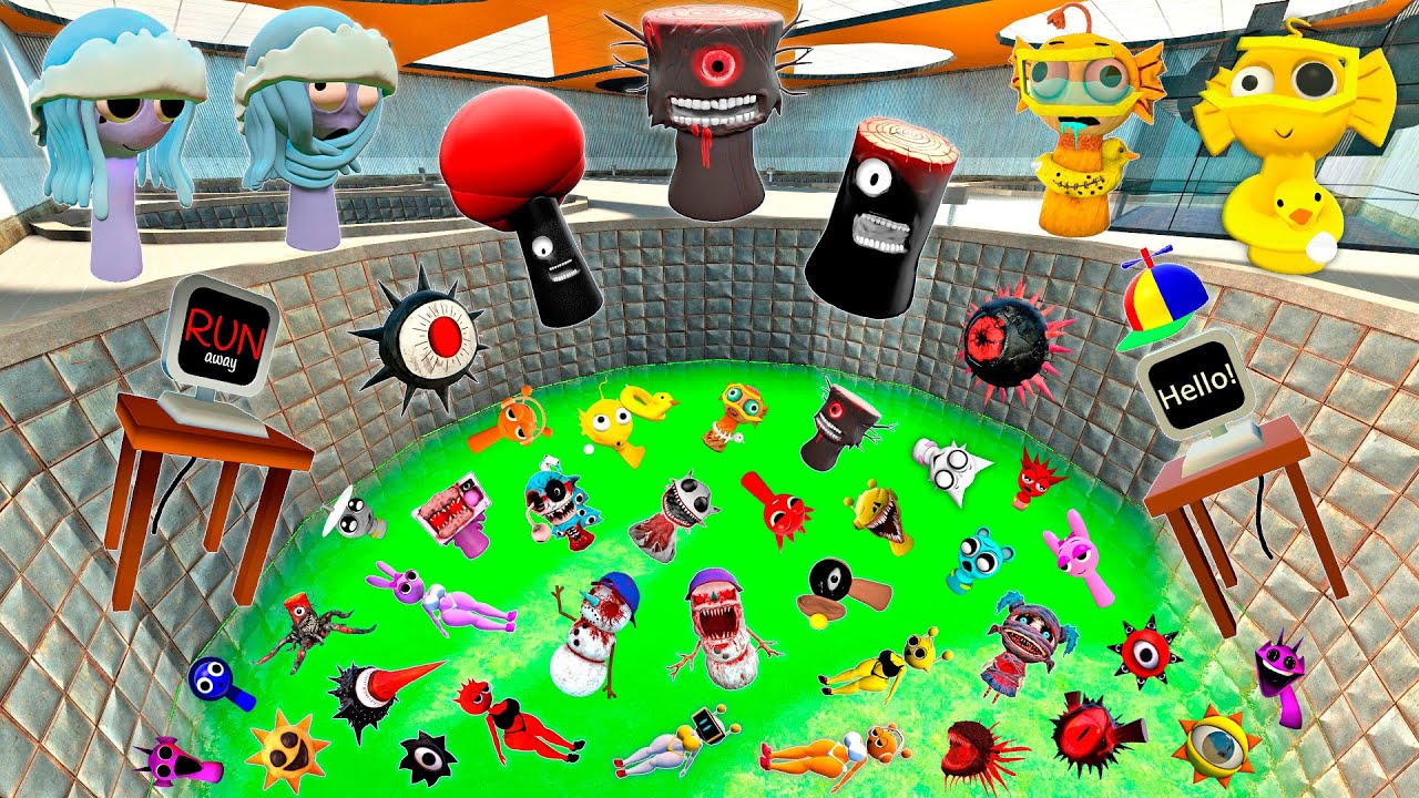 WHO IS IT ? ALL INCREDIBOX MISS SPRUNKI MR SUN TREE FUN COMPUTER PHASES ...