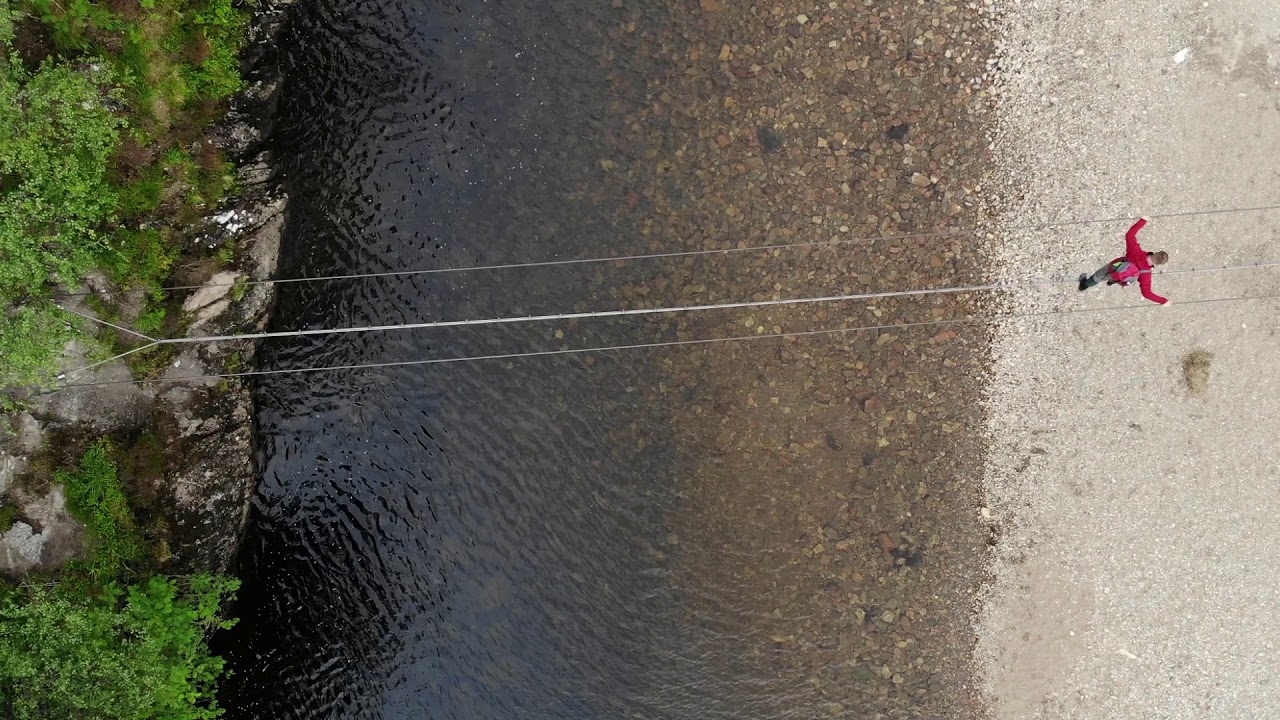 Steall Falls Wire Bridge, Glen Nevis - YouTube