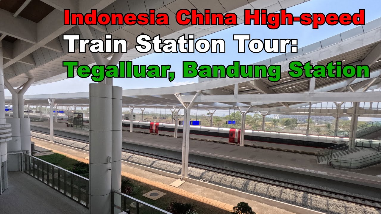 🇮🇩 Indonesia China High Speed Train Station Tour: Tegalluar Bandung ...