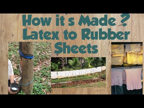 HOW NATURAL RUBBER SHEETS ARE MADE? - YouTube