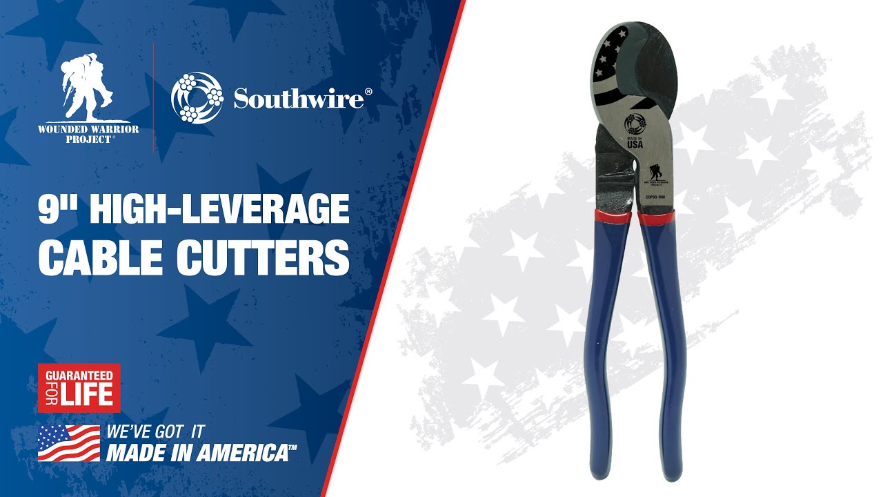 9" High Leverage Cable Cutters CCP9D-WW Southwire® Wounded Warrior ...