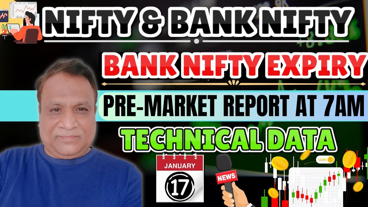 Nifty, Bank Nifty Technical / Data, Pre- Market Update at 7.30 am, 17 ...