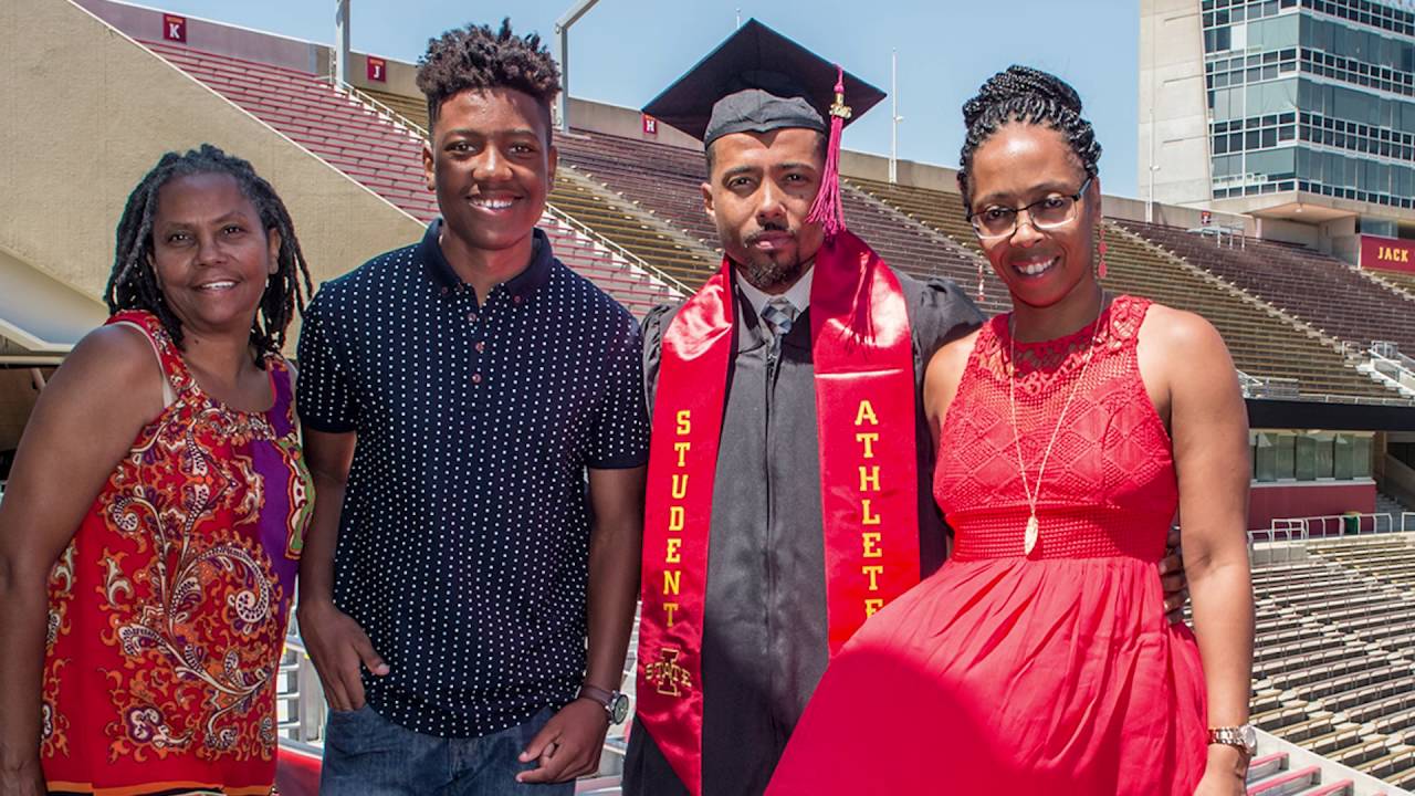 Damien Groce Receives Iowa State Diploma - YouTube