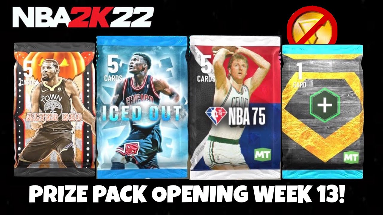 PRIZE PACK OPENING WEEK 13! 2K HATES NO MONEY SPENT! ( NBA 2K22 MYTEAM ...
