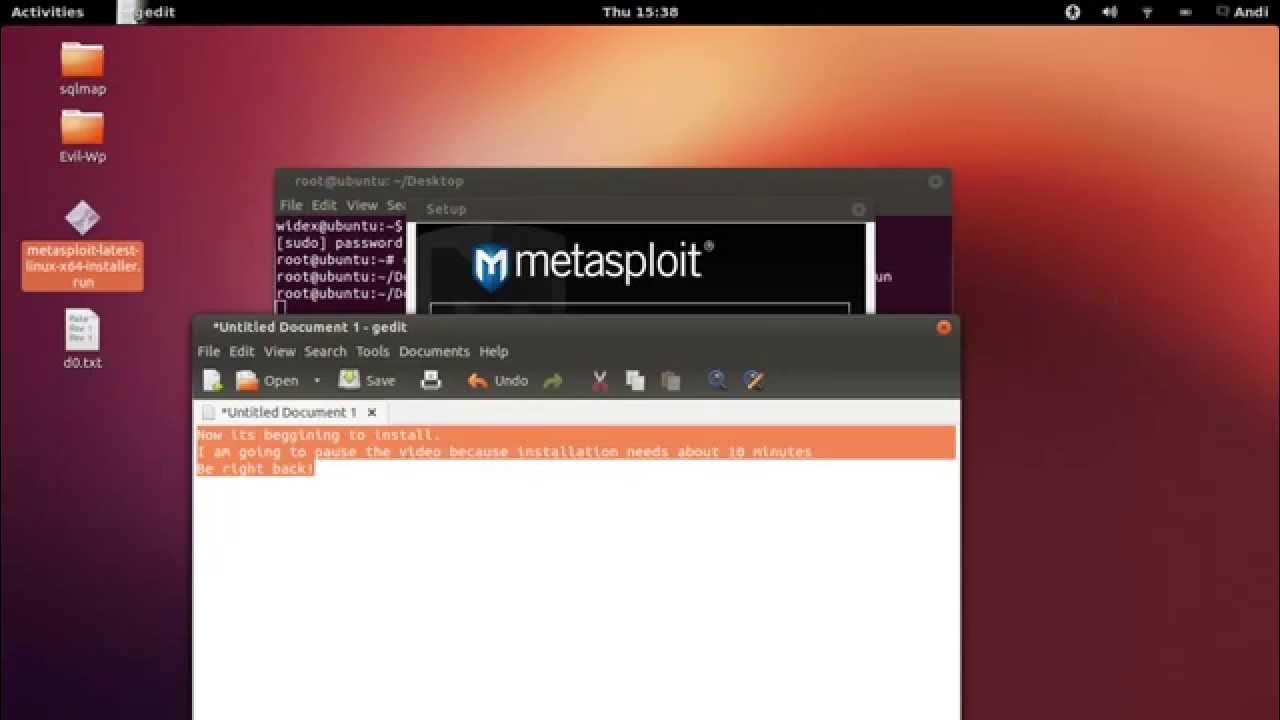 How to install metasploit on ubuntu 12.10 - YouTube
