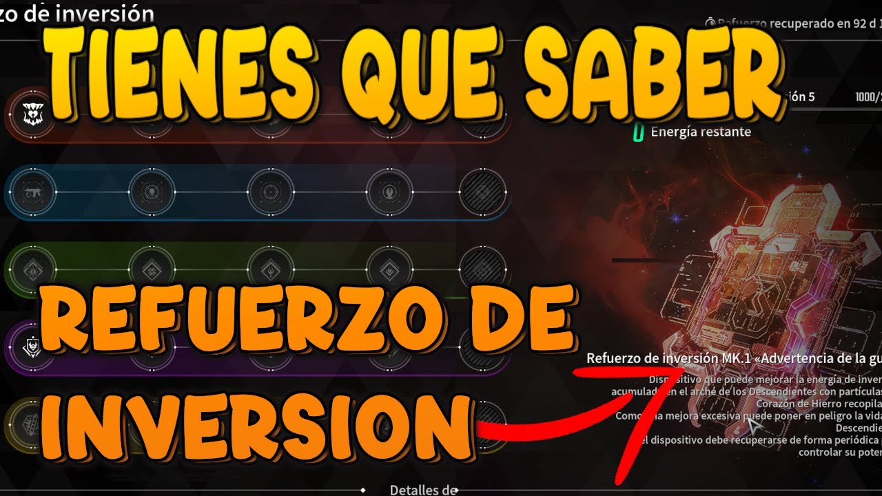 GUIA REFUERZO DE INVERSION 💥THE FIRST DESCENDANT - YouTube