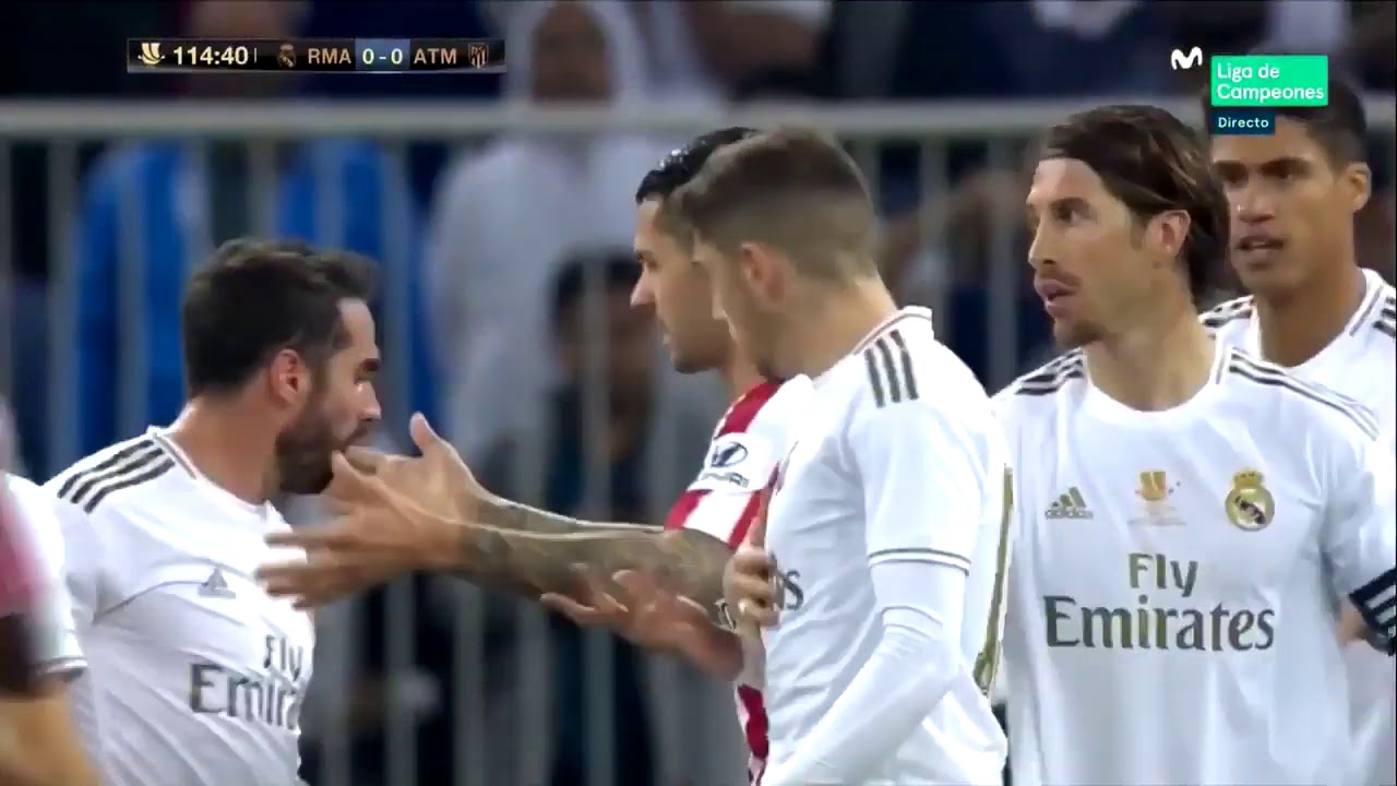 Federico Valverde RED CARD vs Atletico de Madrid Supercopa España - YouTube
