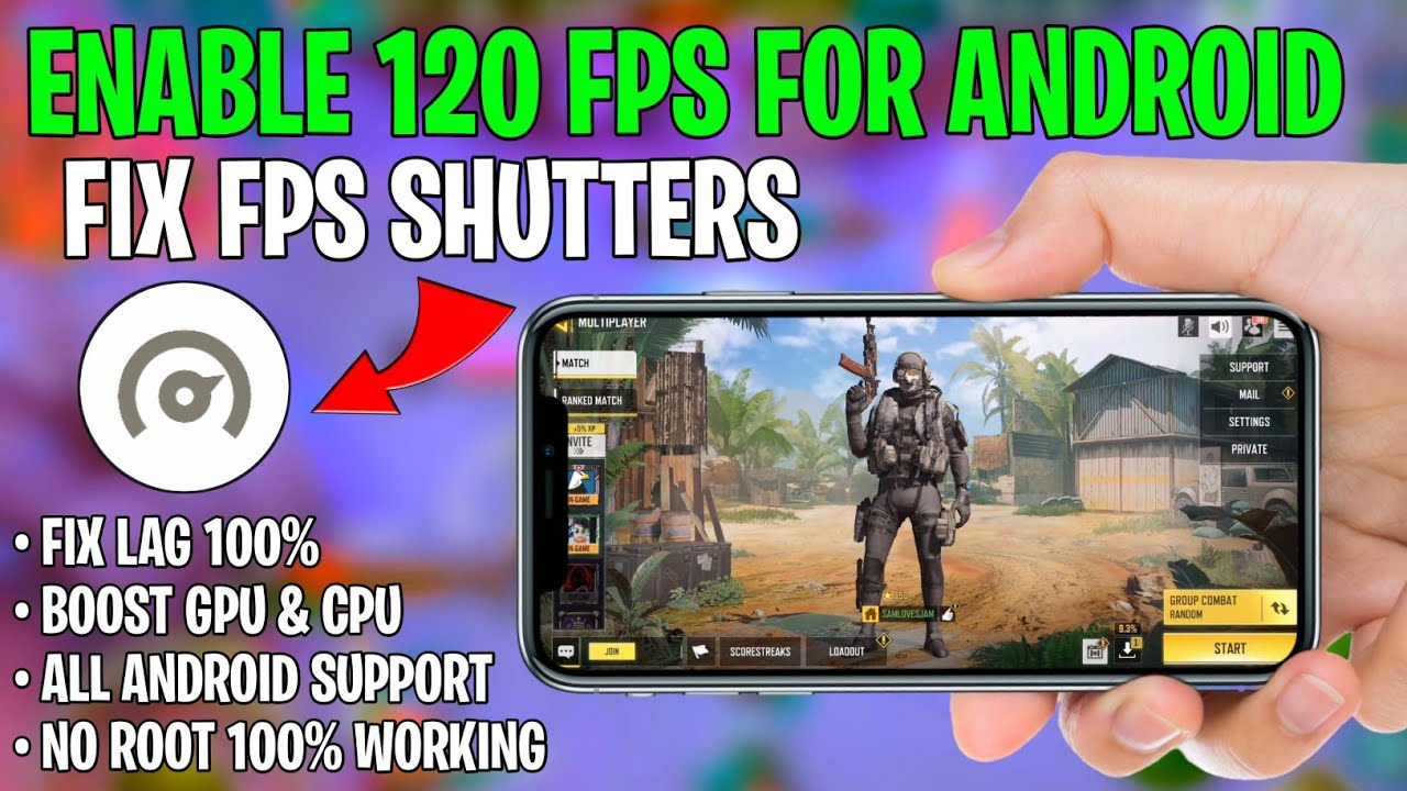 Enable 120 FPS No Root | How To Fix Fps Shutters ! Fix Lag | No Root ...