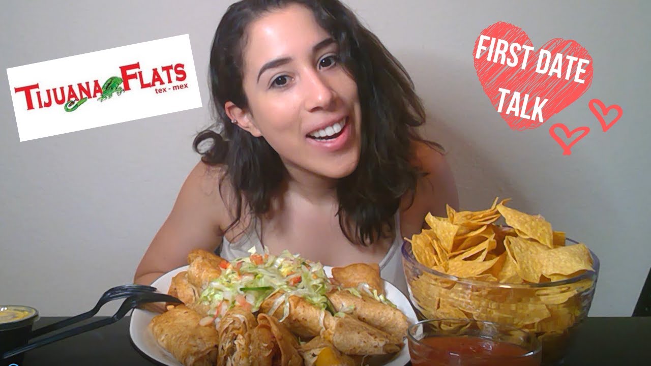 TIJUANA FLATS MUKBANG 먹방 Eating Show |Flautas w/ chips & salsa| |Our ...