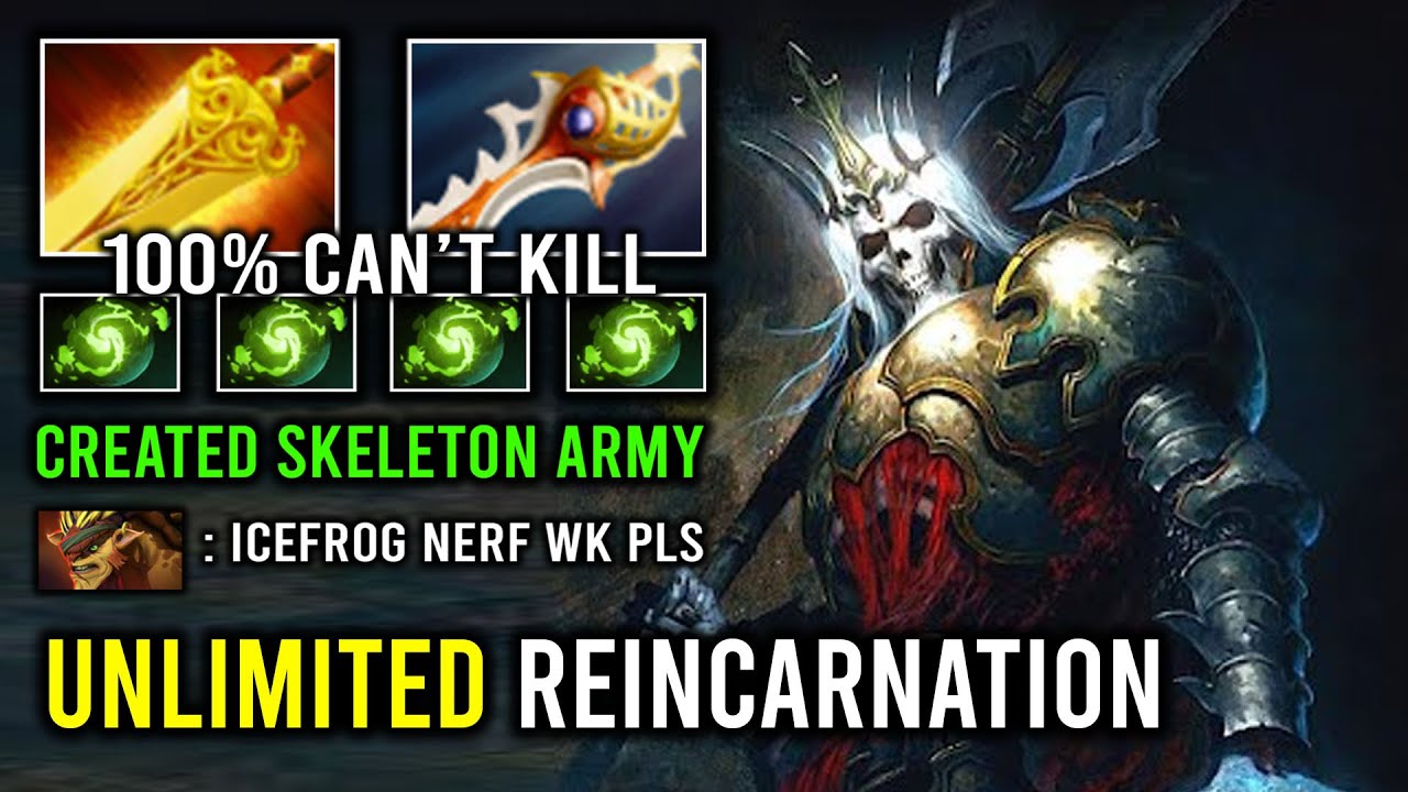 NEW OP MID WK 100% Can't Kill Unlimited Reincarnation Created Skeleton ...
