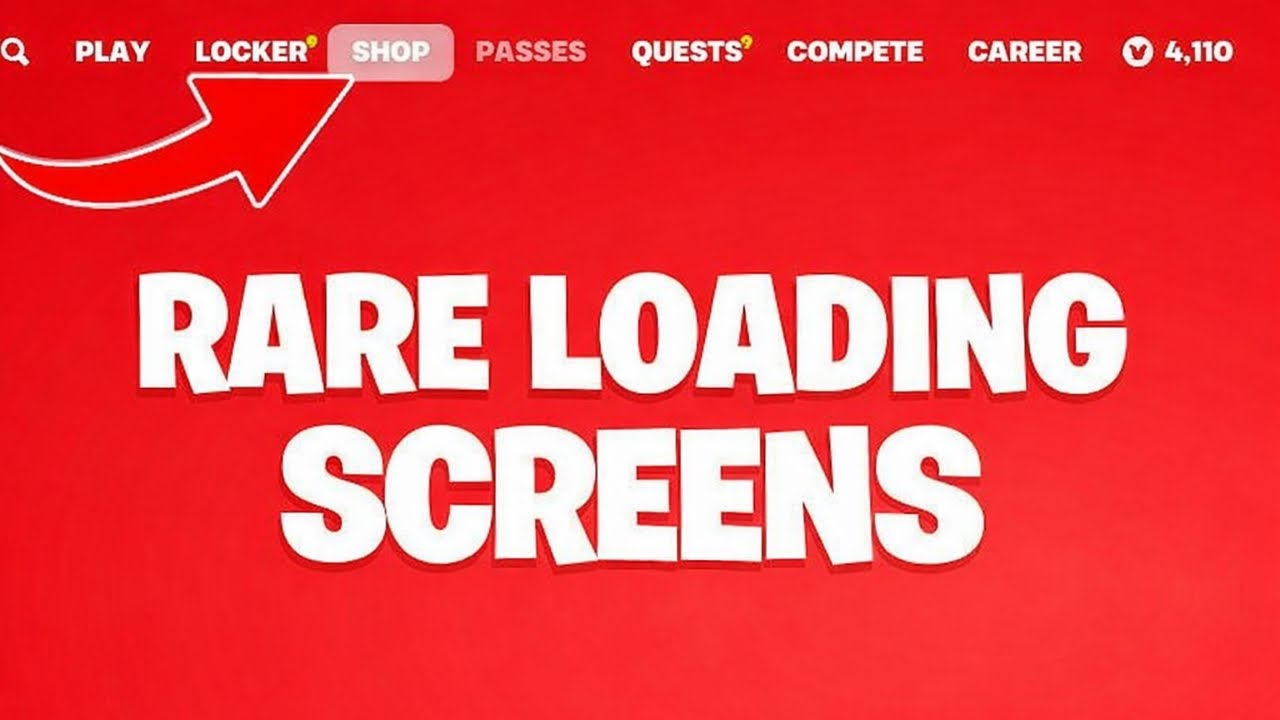RARE LOADING SCREENS NOBODY HAS… - YouTube