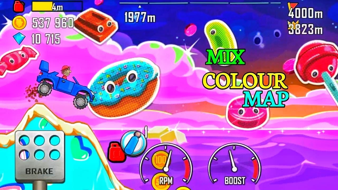 All Mix Colour Of Lolipop Map In HCR Game | Top Rally Car Play Of Track ...