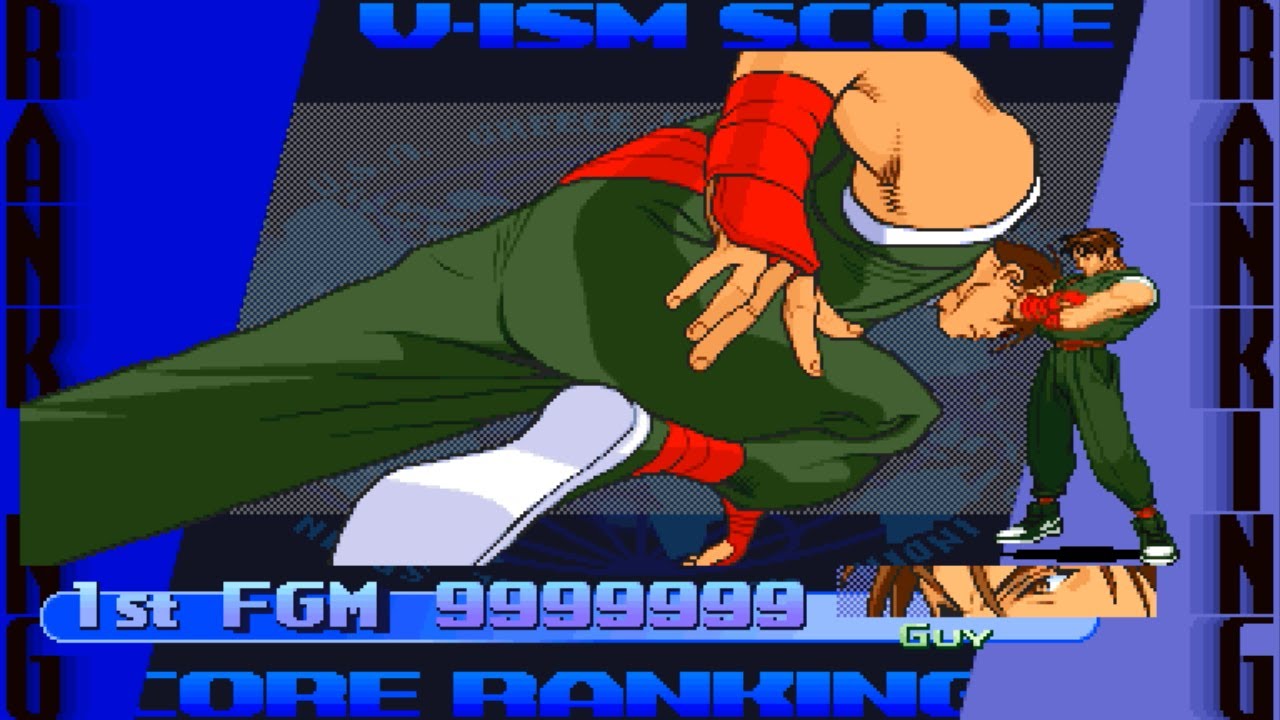 【TAS】Street Fighter Zero3 (Alpha3) #07 Guy V-ISM 9,999,999pts. - YouTube