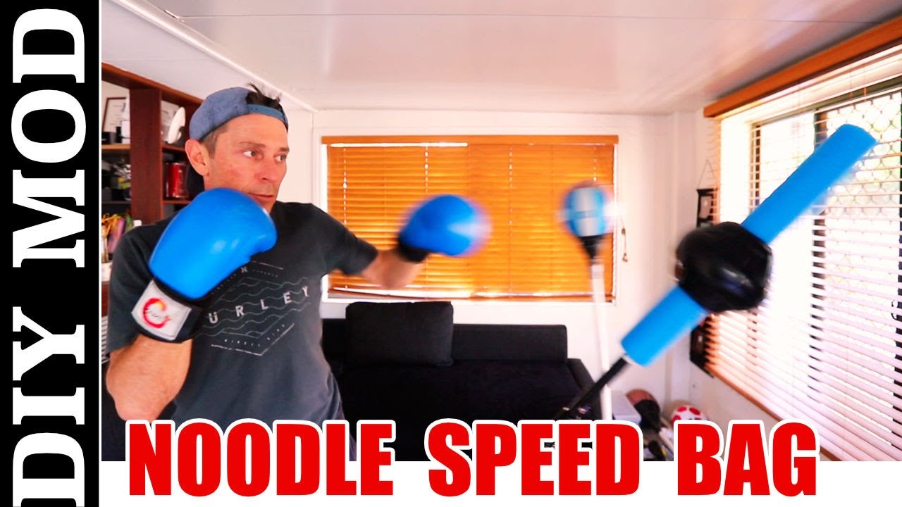DIY Cobra Bag Prototype V4 - Pool Noodle Speed Bag for the top? - YouTube