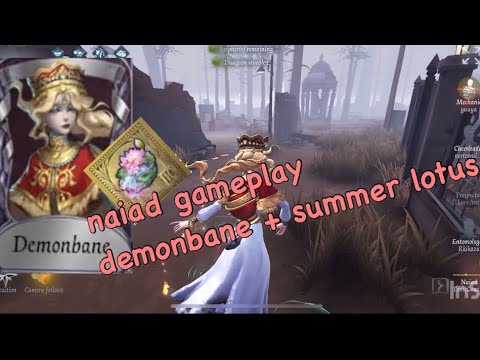 idv naiad demonbane gameplay with summer lotus accessory | identity v ...