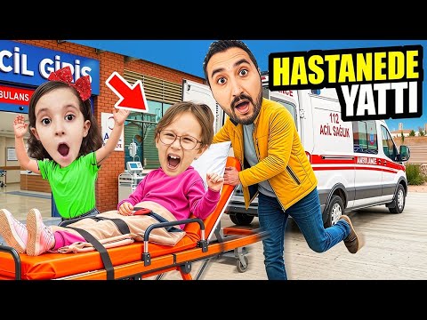 BAHAR HASTALANDI ACİL HASTANEYE GİTTİK DOKTOR SERUM TAKTI İLAÇ VERDİ !! 