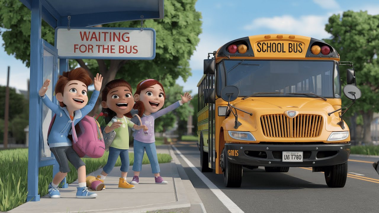 🎶 Waiting for the Bus! | Fun Morning Routine Song for Kids 🚌⏳ ...