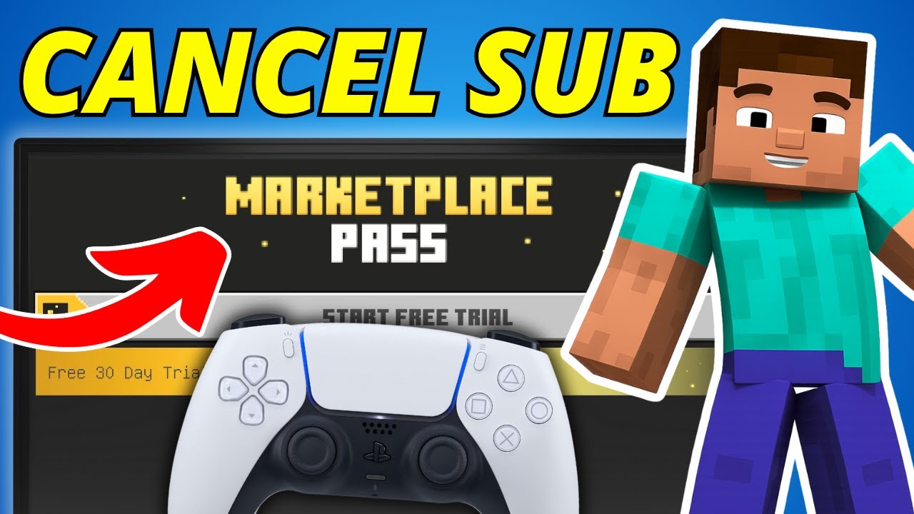 How To Cancel Marketplace Pass Subscription On Minecraft PS5/PS4 or Xbox - YouTube