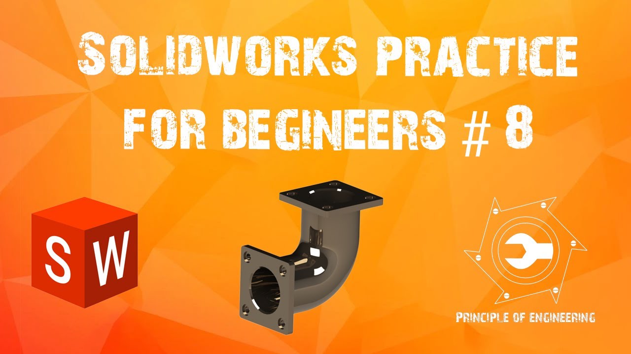 SolidWorks Tutorial for beginners Exercise 8 / Pipe - YouTube