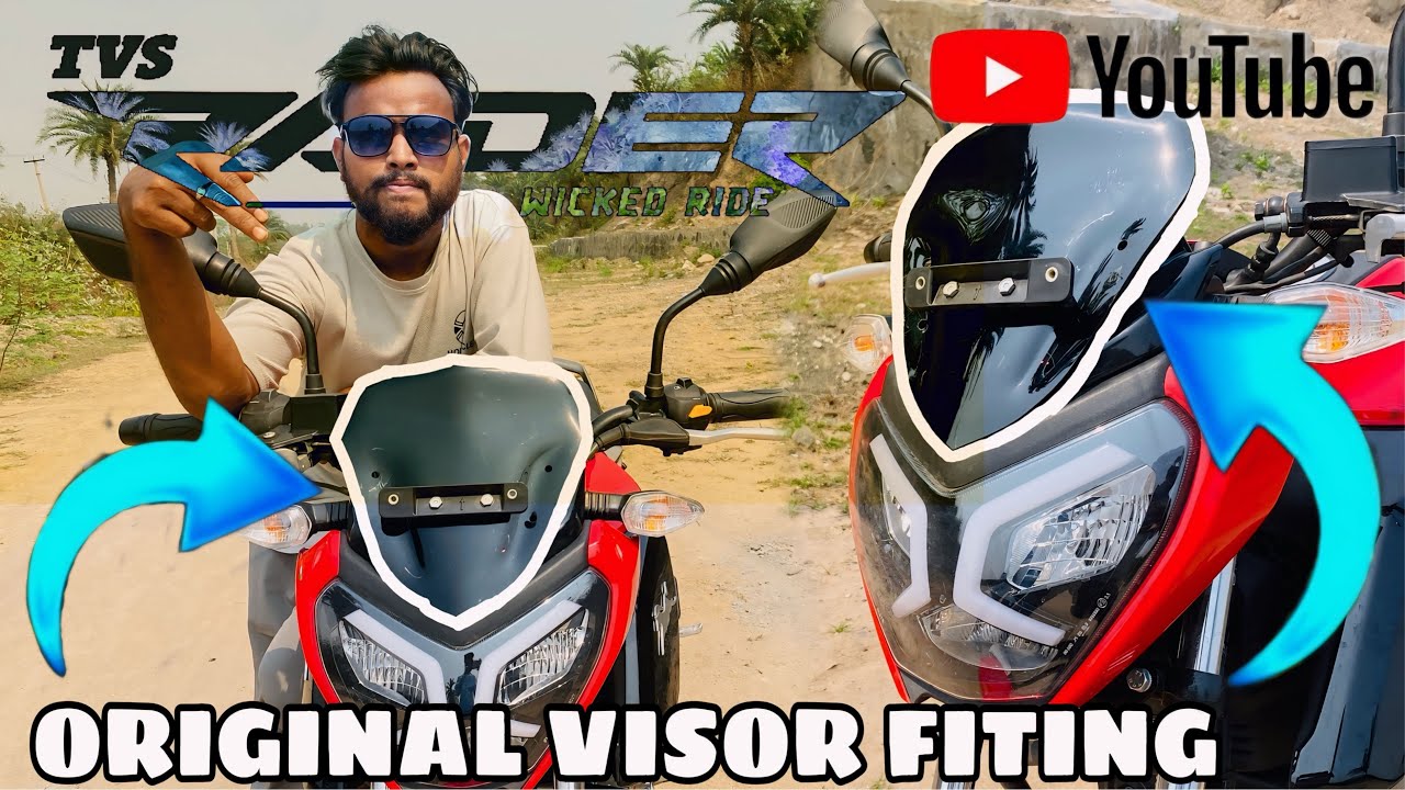 TVS Raider 125cc: Ultimate Visor Upgrade Tutorial - YouTube