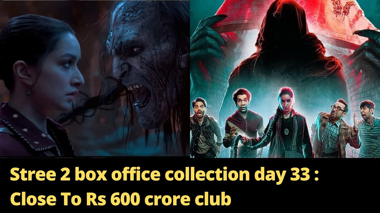 Stree 2 box office collection day 33 Close To Rs 600 crore club - YouTube