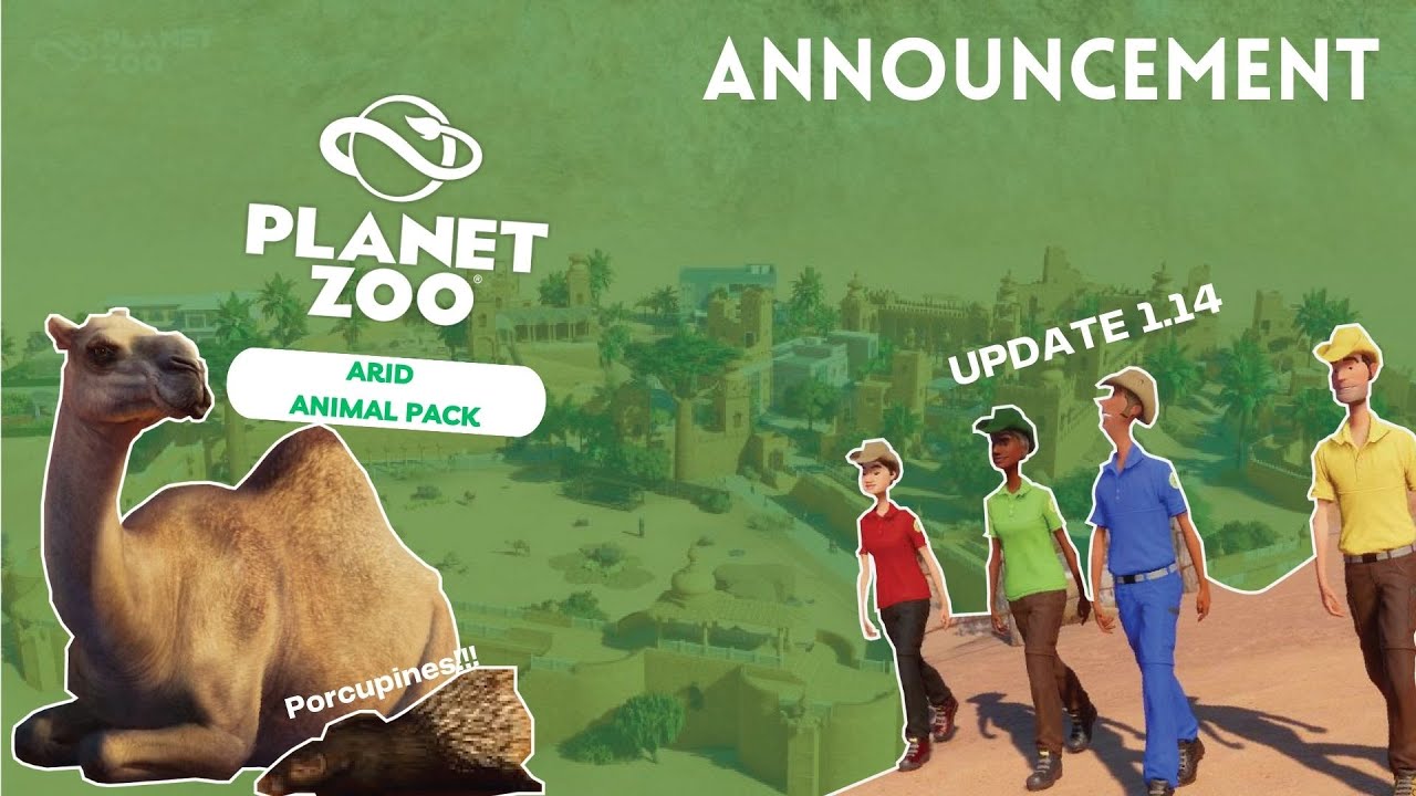 Planet ZOO Arid Animal Pack and Update 1.14 | Trailer Analysis - YouTube